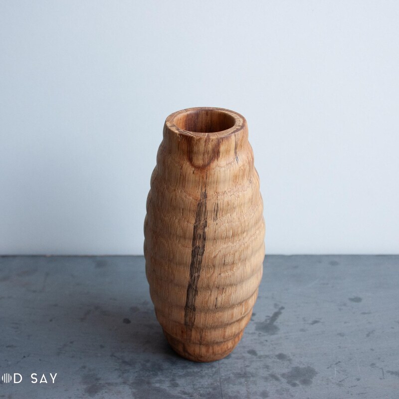 Rustic Wood Vase - Etsy