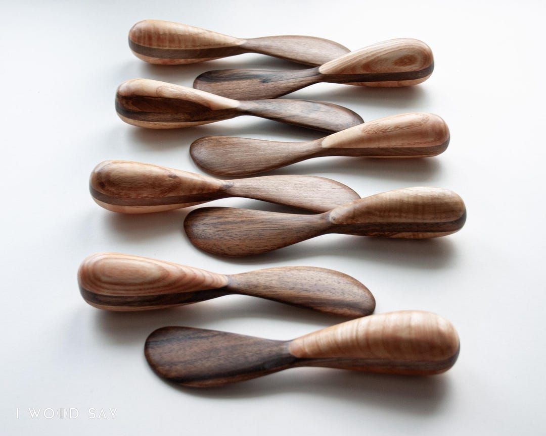 Wooden Butter Spreader, Handcrafted Unique Kitchen Tools, Combined ...