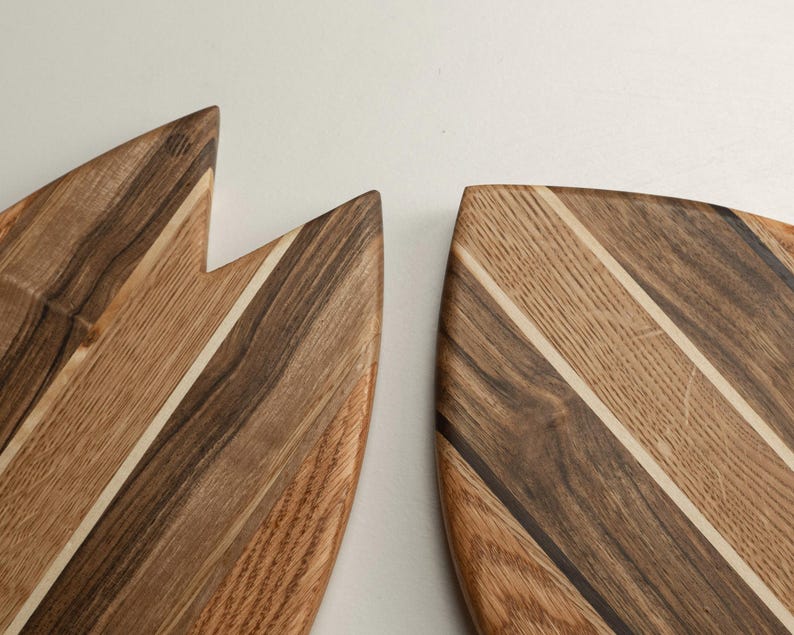 Surf-inspired Kitchen Board, Surfboard-shaped Charcuterie, Fish Tail ...