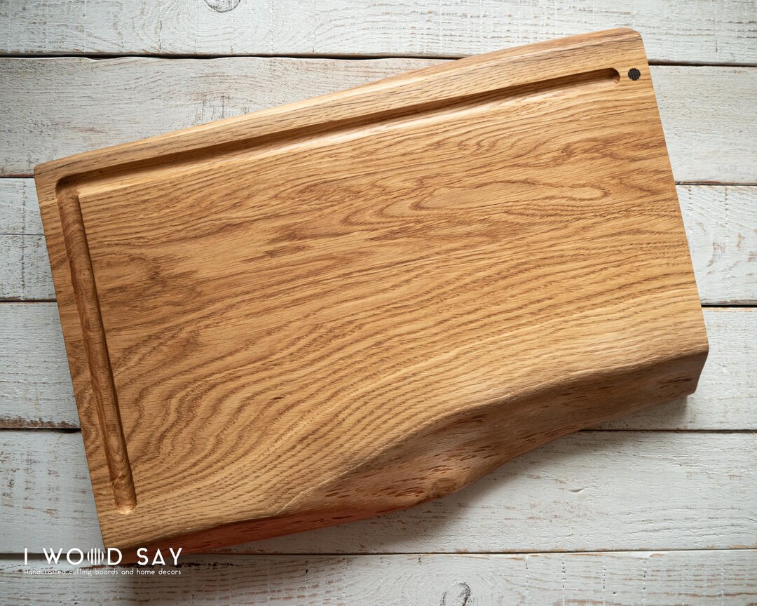 Live Edge Butcher Block, Heavy Rustic Cutting Board, Bespoke Kitchen ...