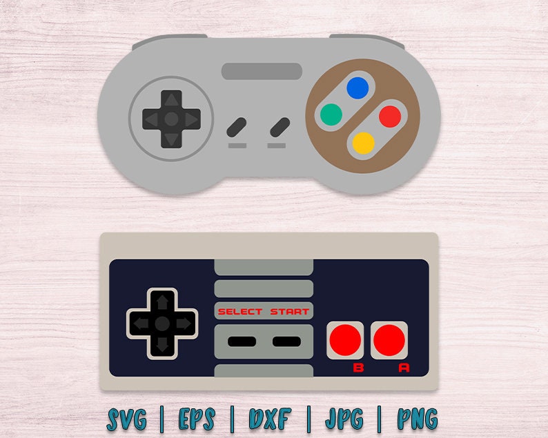 NES Controller Svg Vector Svg Clip Art Cut File Silhouette | Etsy