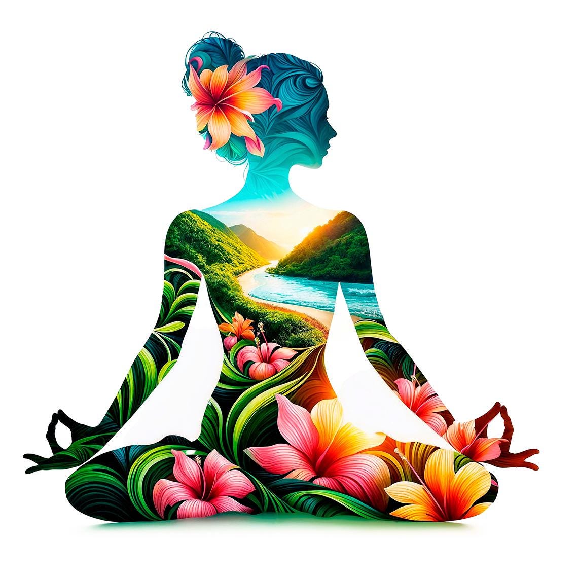 Yoga Clipart Bundle, 10 High-quality JPG, Printable Yoga Pose ...