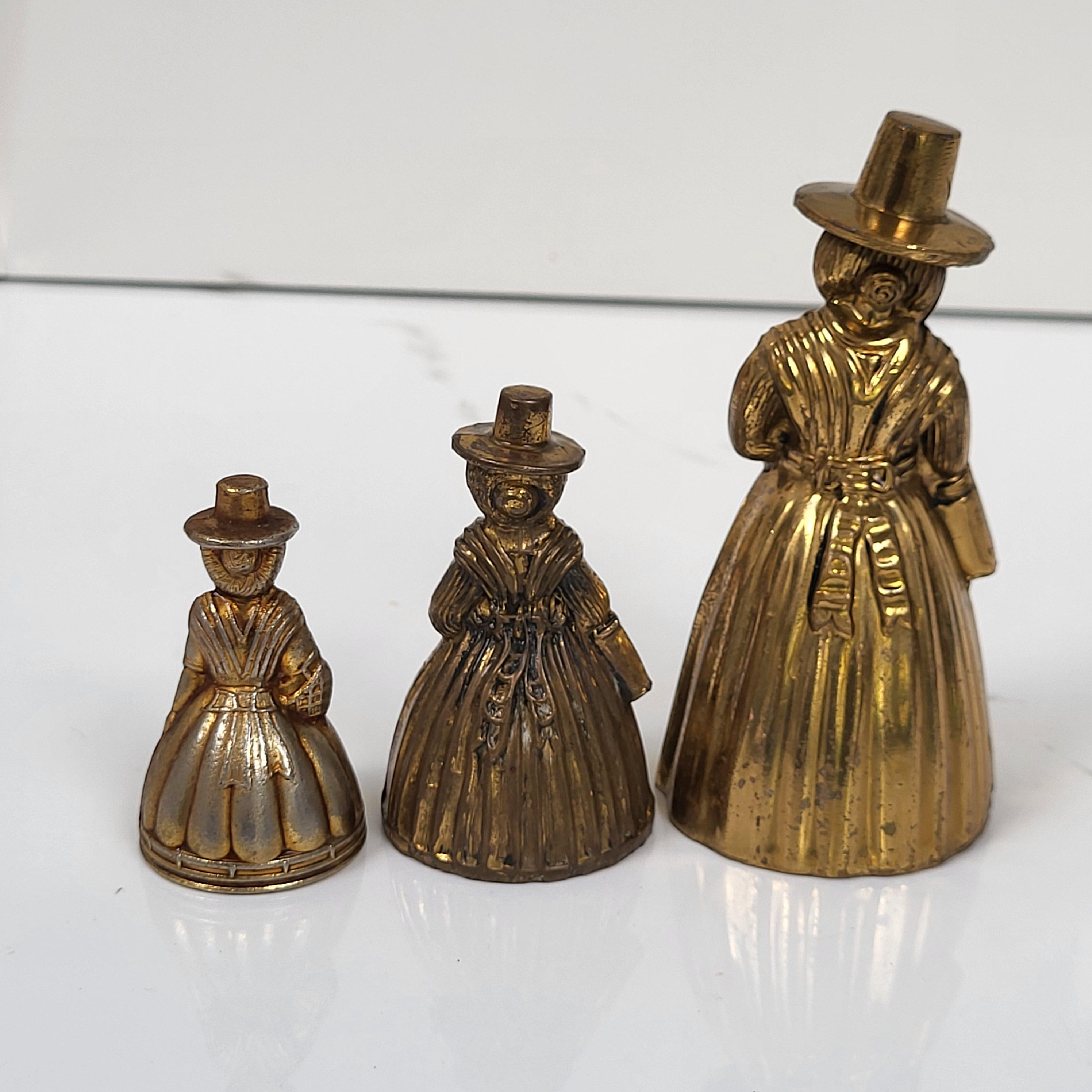Vintage Welsh Lady Bell – Brass Figurine in Jenny Jones Style Folk ...