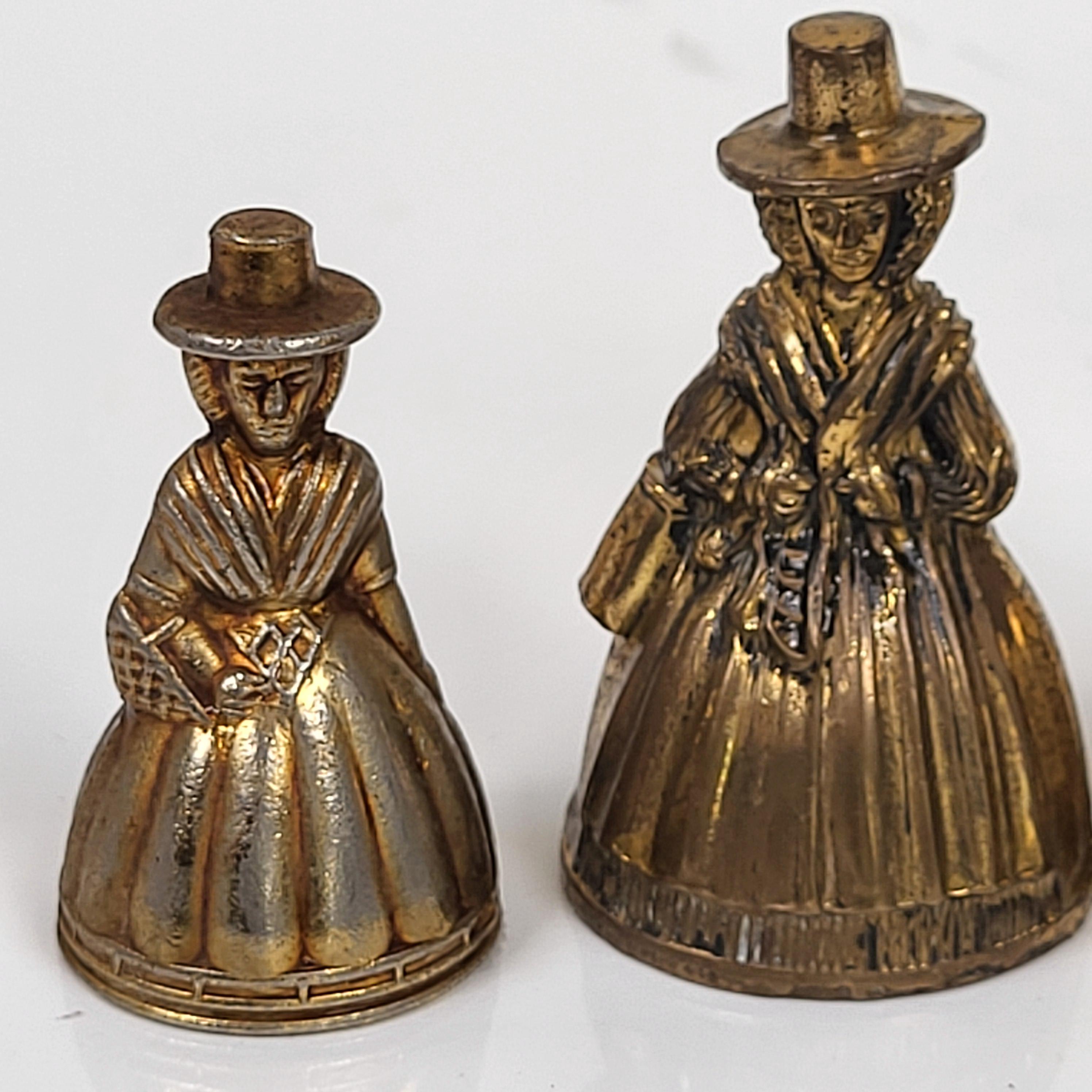 Vintage Welsh Lady Bell – Brass Figurine in Jenny Jones Style Folk ...