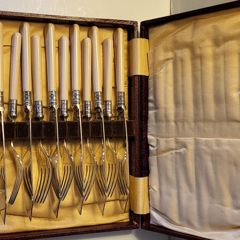 Cutlery Cream Handle - Etsy UK