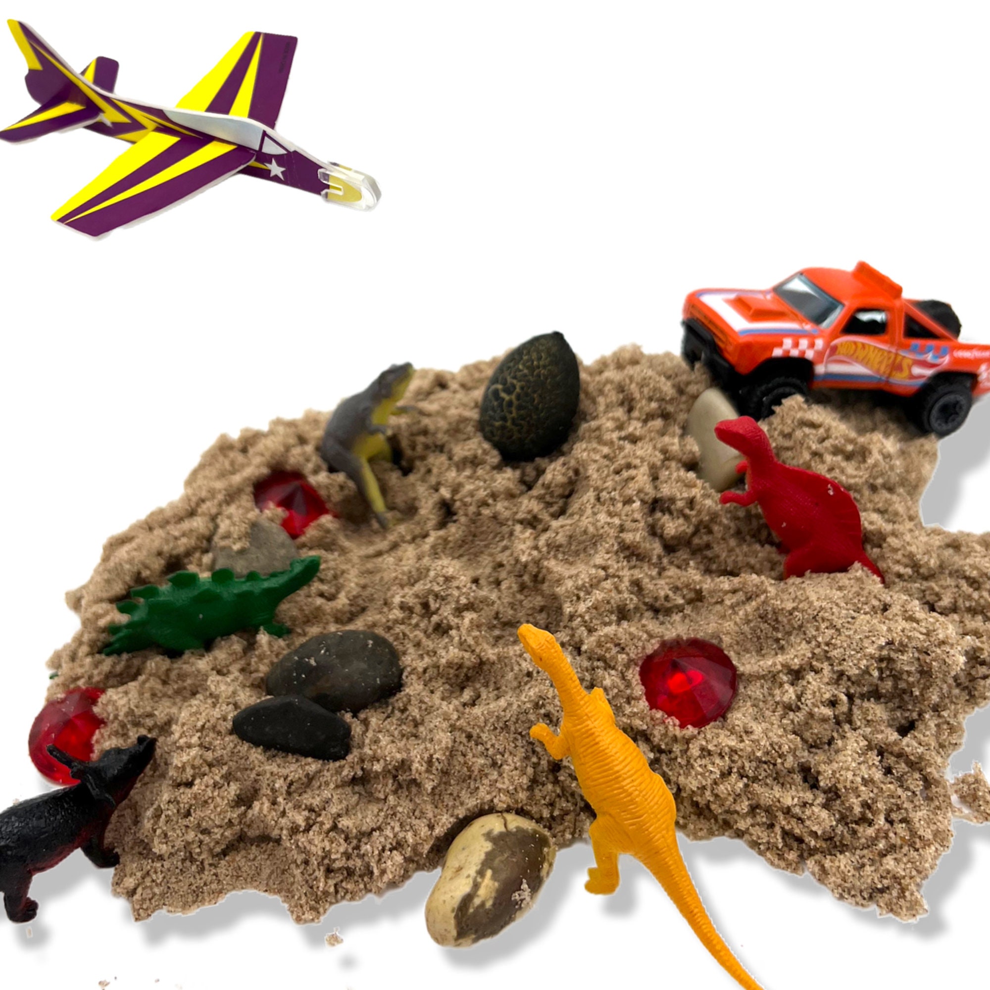 Kids Sensory Activity Box, Sensory Sand, Fidget Pop It Toy, Hot Wheels ...