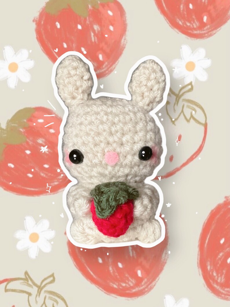 Cute Mini Crochet Bunny Plush Crochet Bunny Keychain - Etsy