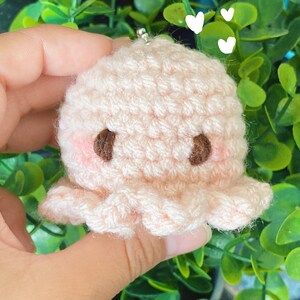Cute Crochet Octopus Keychain/ Kawaii Octo Plush/ Amigurumi Keychain ...