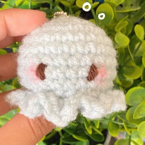 Cute Crochet Octopus Keychain/ Kawaii Octo Plush/ Amigurumi Keychain ...