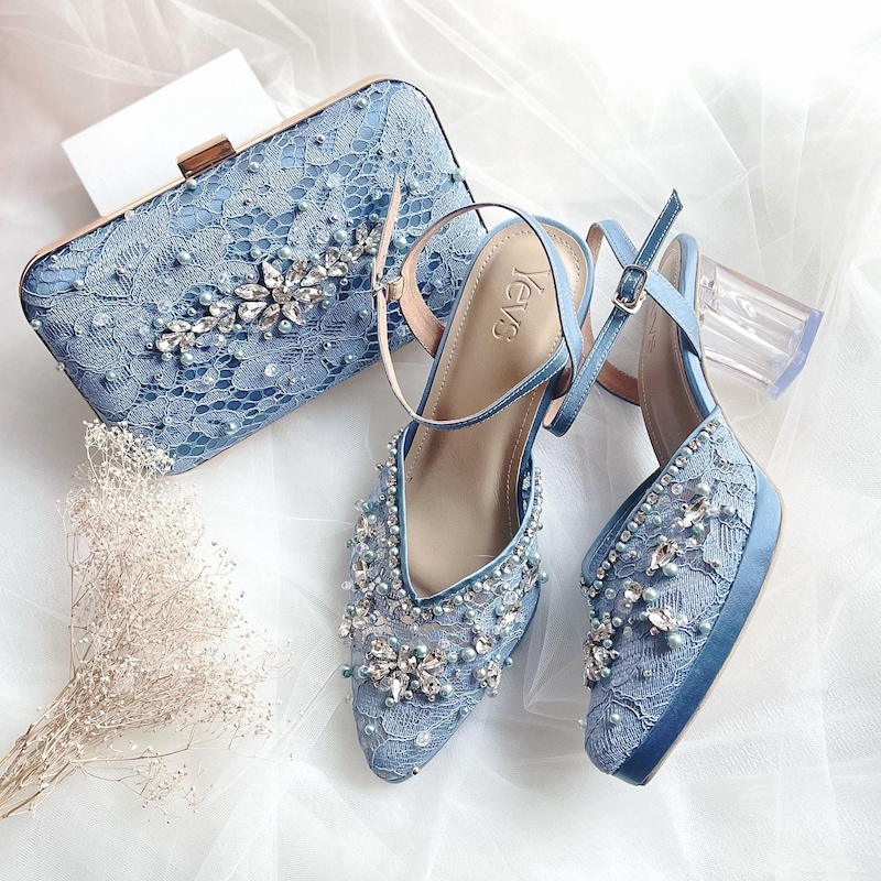 Blue Wedding Shoes - Etsy