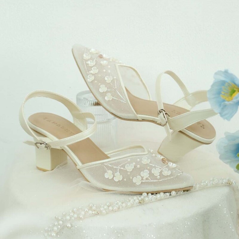 Floral Block Heels - Etsy