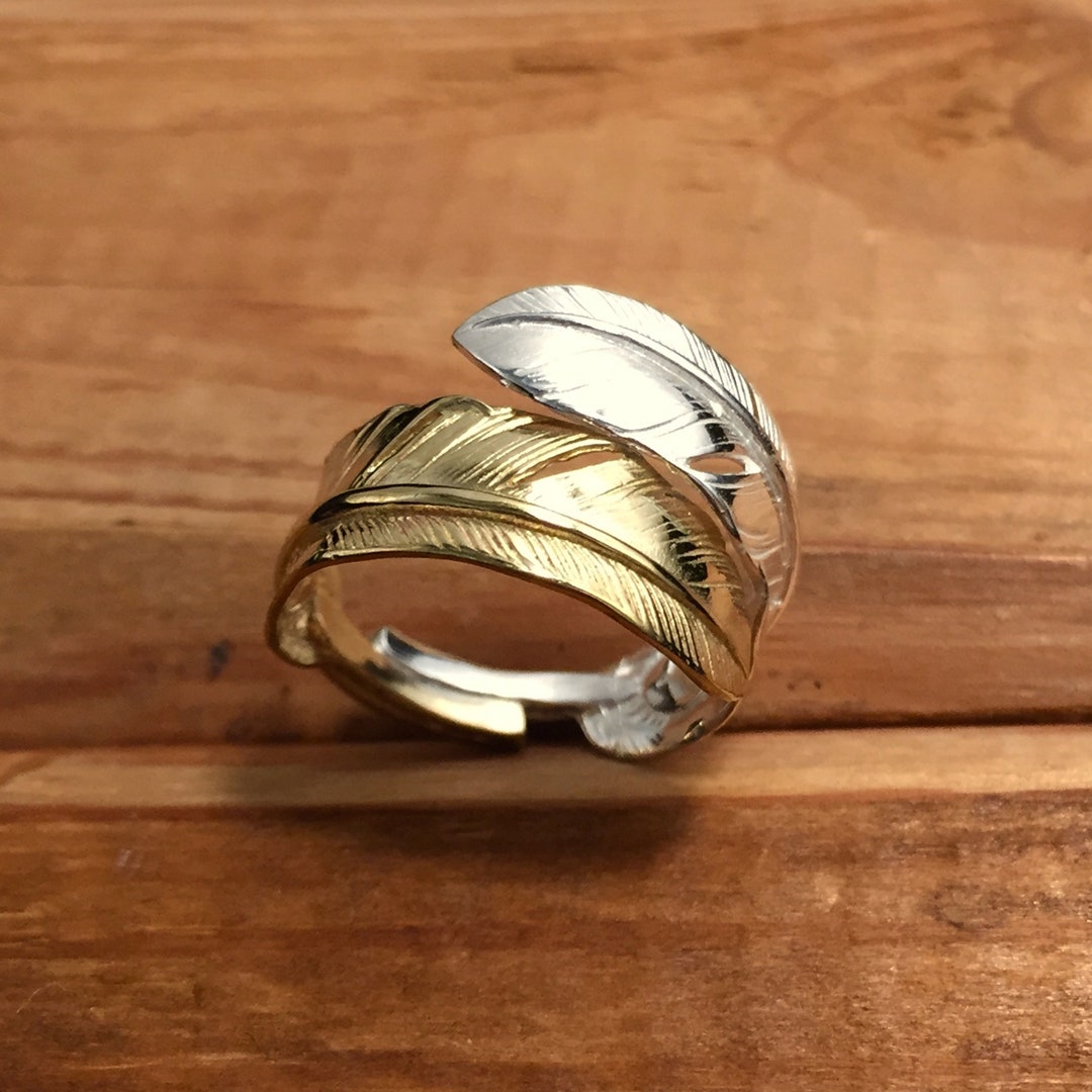 Simple Feather Ring Takahashi Goro Ring 925 Sterling Silver Ring Man Woman Ring Lover Ring Biker ...