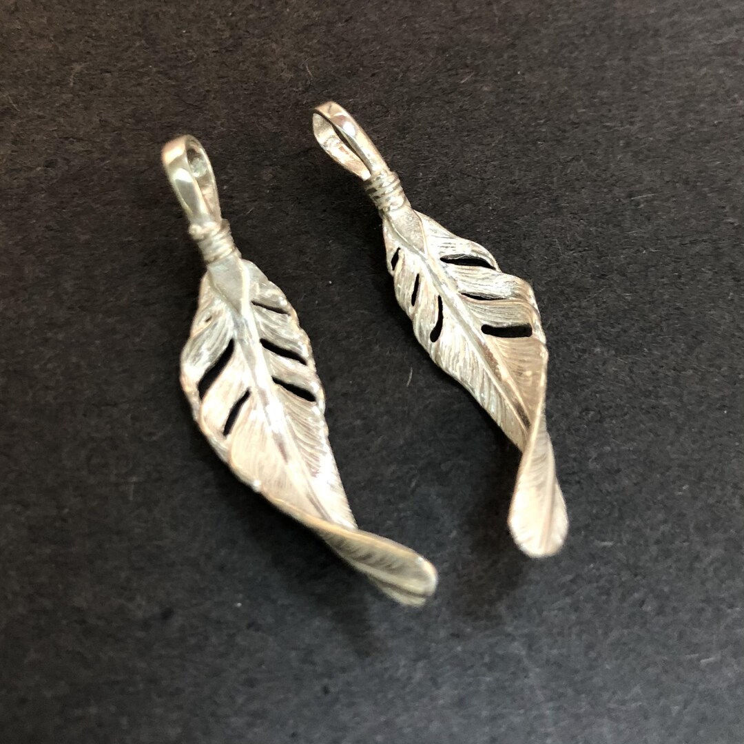 Goro Takahashi Curly Feather 925 Sterling Silver Boho Chic Takahashi Goro DIY Jewelry Making ...
