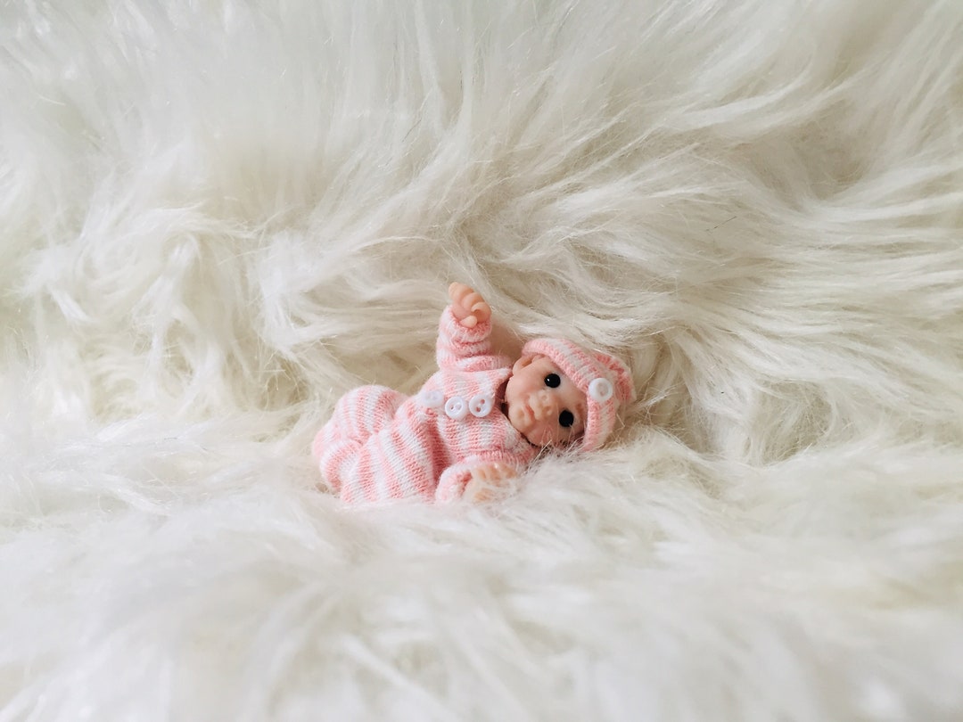 Handmade Miniature Baby Girl 1:12 Scale Dollhouse Mini Jointed - Etsy