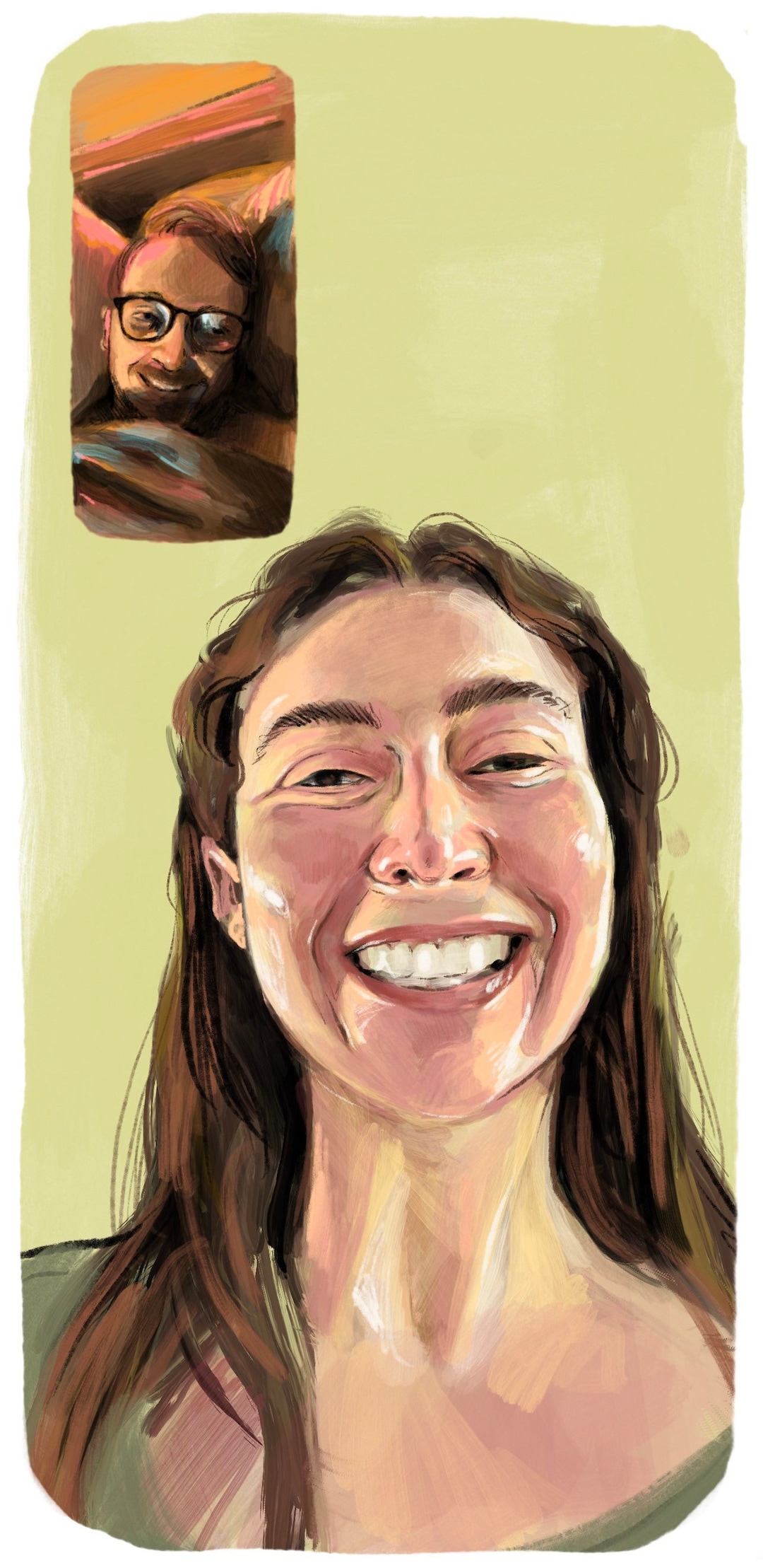 Facetime Screenshot Painting of Your Partner for Valentines Day ...