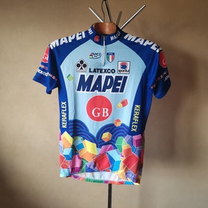 Vintage 1997 Mapei-gb Pro Cycling Italian Short Sleeve Jersey, Size M ...