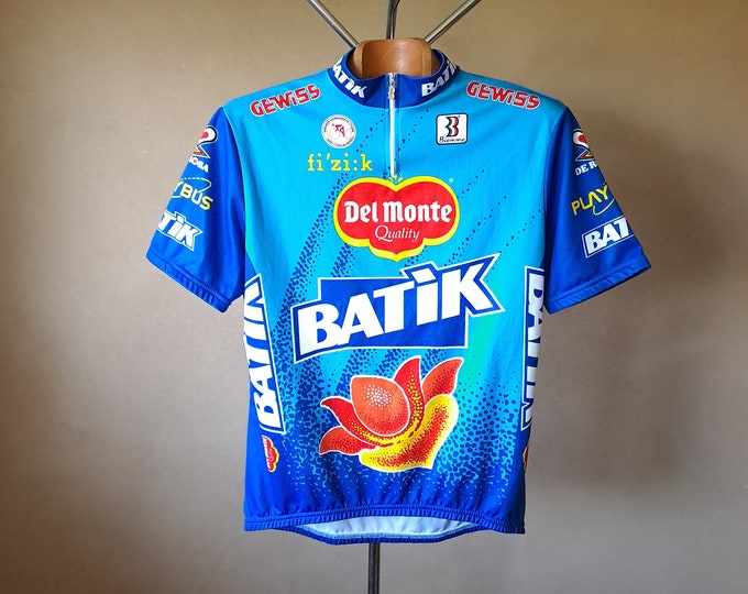 1997 Batik - Del Monte Italian Pro Short Sleeve Cycling Jersey , Size ...