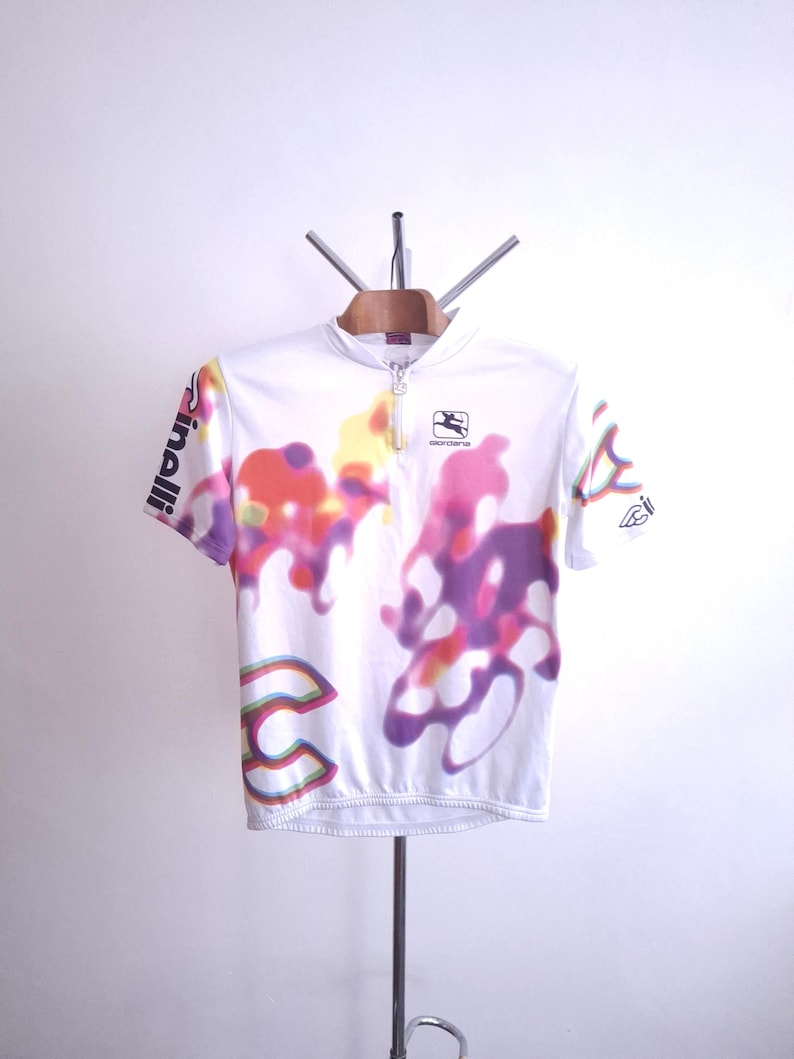 Vintage Italian Colorful Cinelli Short Sleeve Cycling Jersey, Size XXL ...