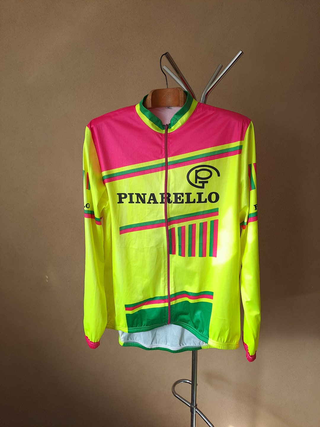 Vintage Italian Yellow Pinarello Cycling Windbreaker, Size XXL+ - Etsy