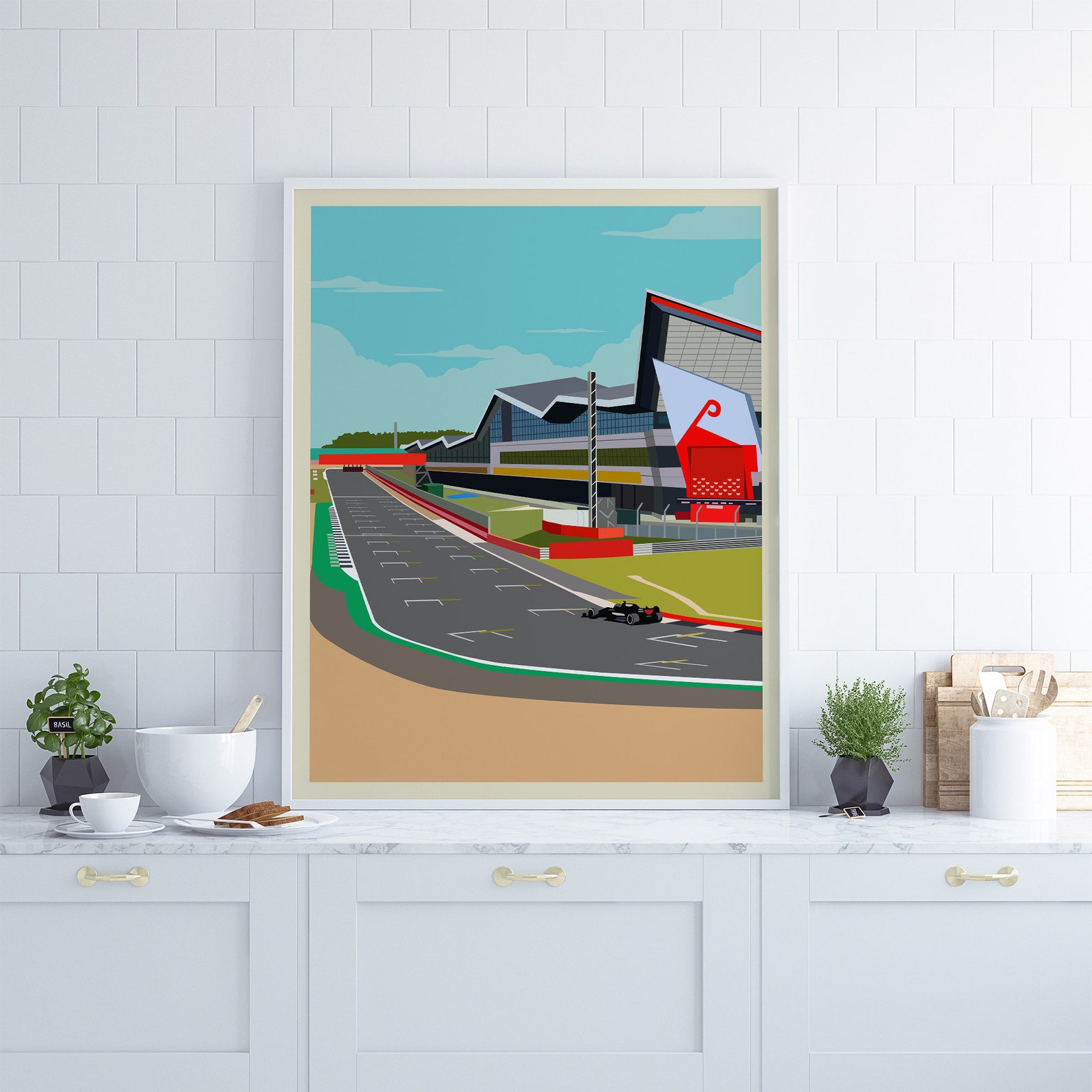 Silverstone F1 Circuit Poster, British Grand Prix Formula One Poster ...