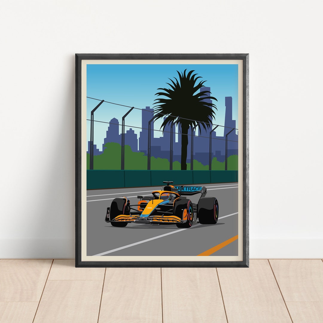 Mclaren F1 Car Poster, Mclaren Formula 1 Wall Décor, Formula 1 MCL36 ...