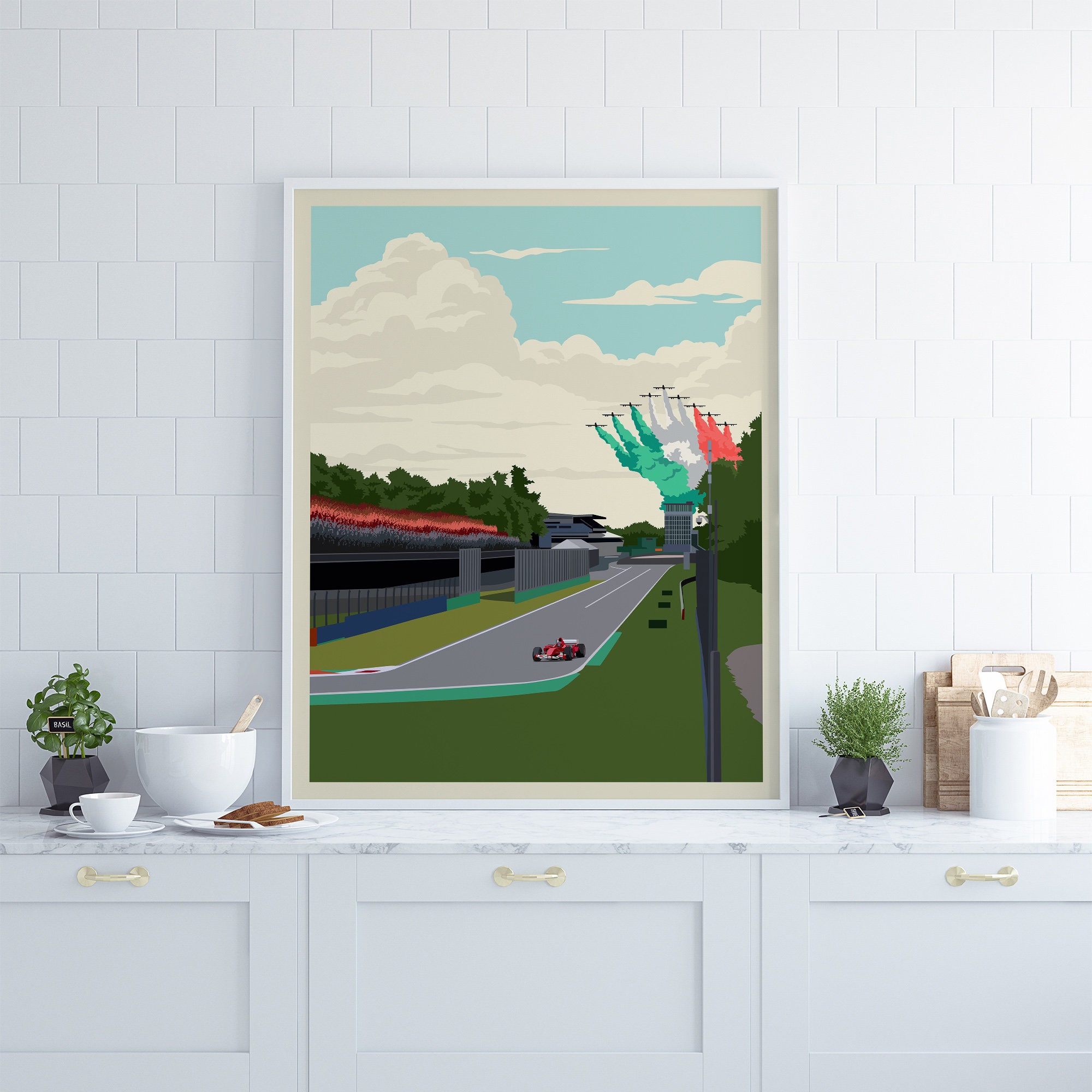 Italian Grand Prix Poster Formula One Racing Car Poster F1 - Etsy