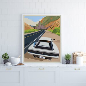 Vintage Ferrari Testarossa Poster, Racing Car Prints, Ferrari Wall ...