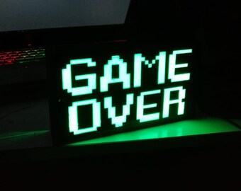 Game Over Light - Etsy