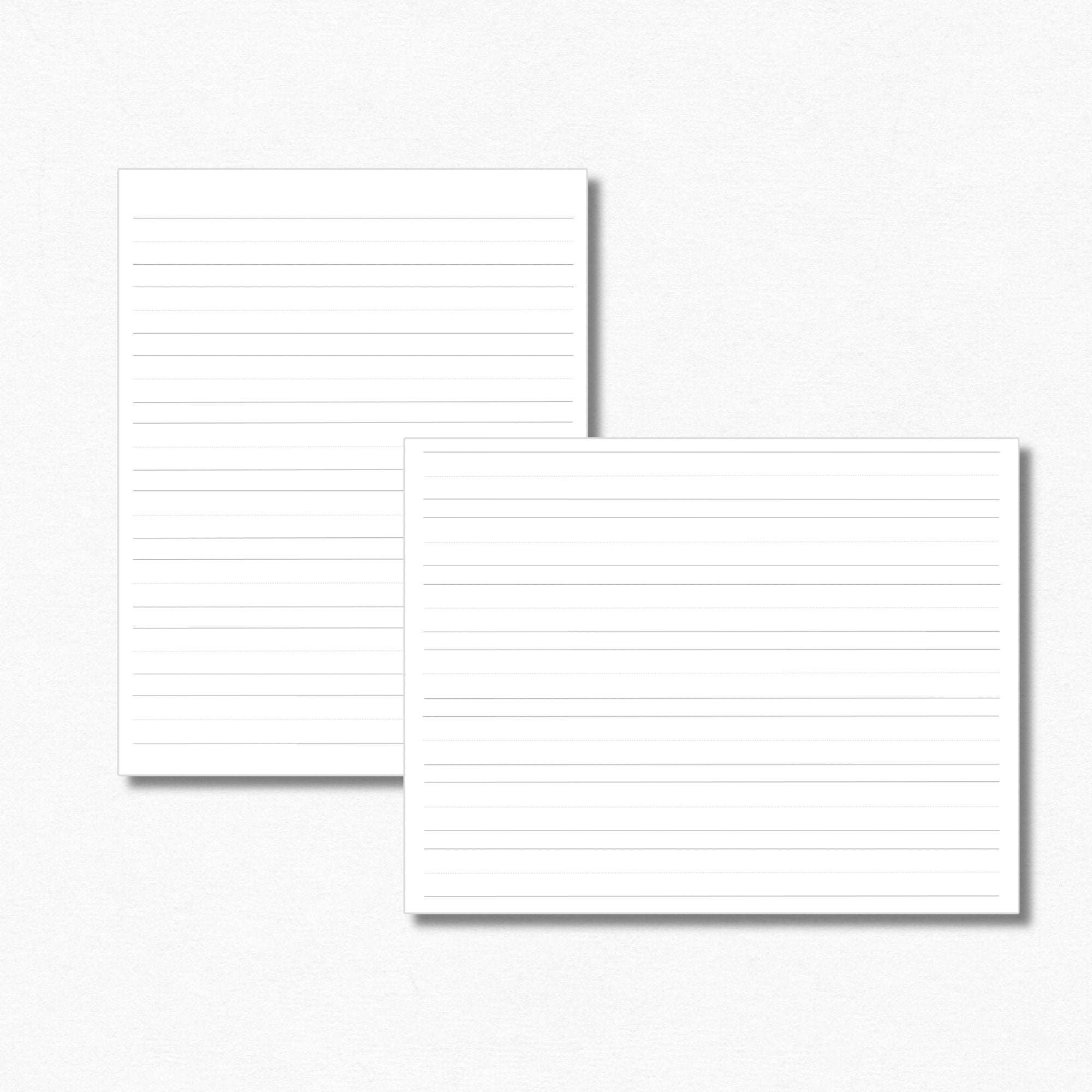 Blank Writing Paper and Sample Alphabet Prints - Etsy