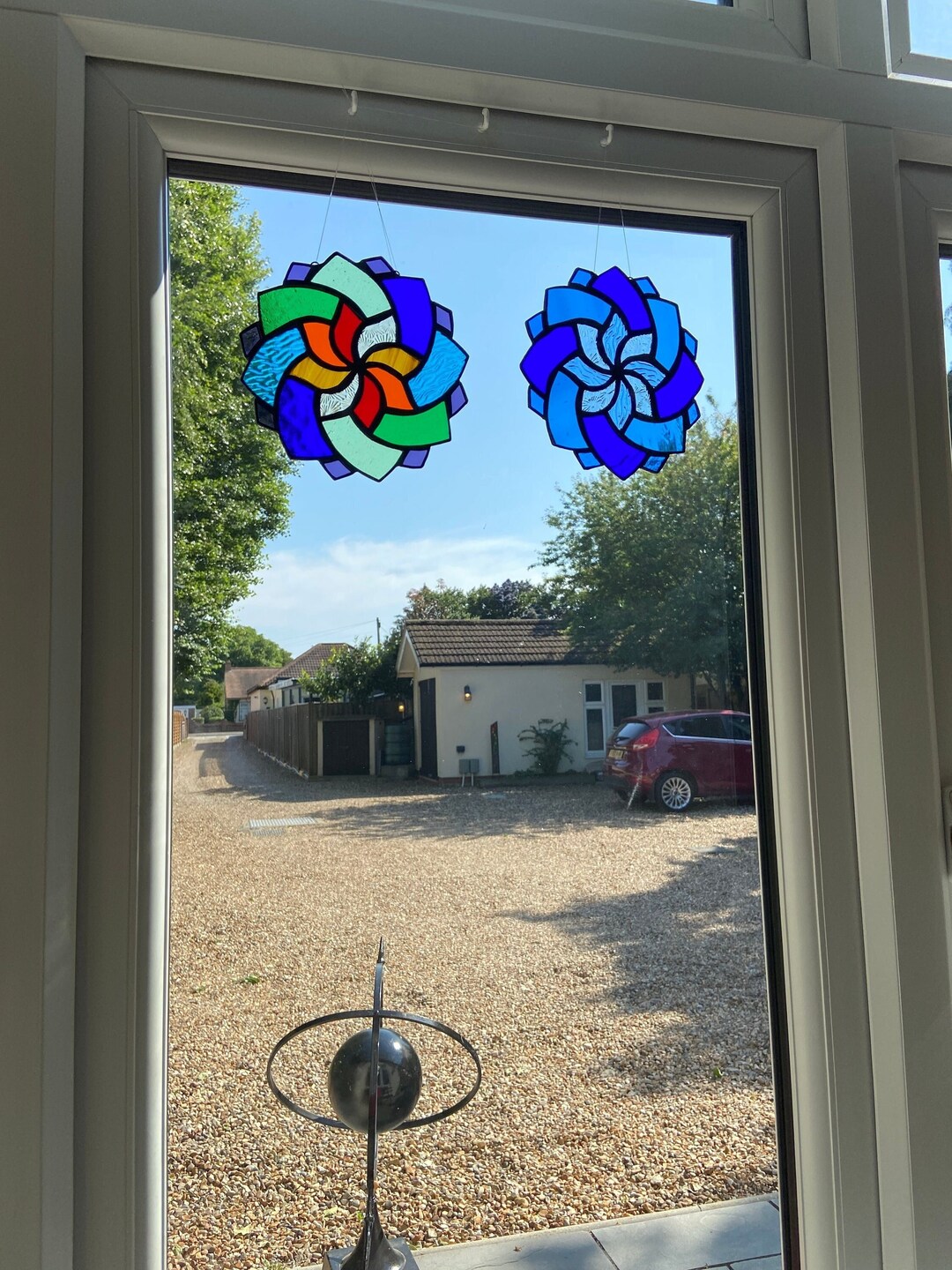 Stained Glass Mandala Hanging Window Decoration Suncatcher - Etsy