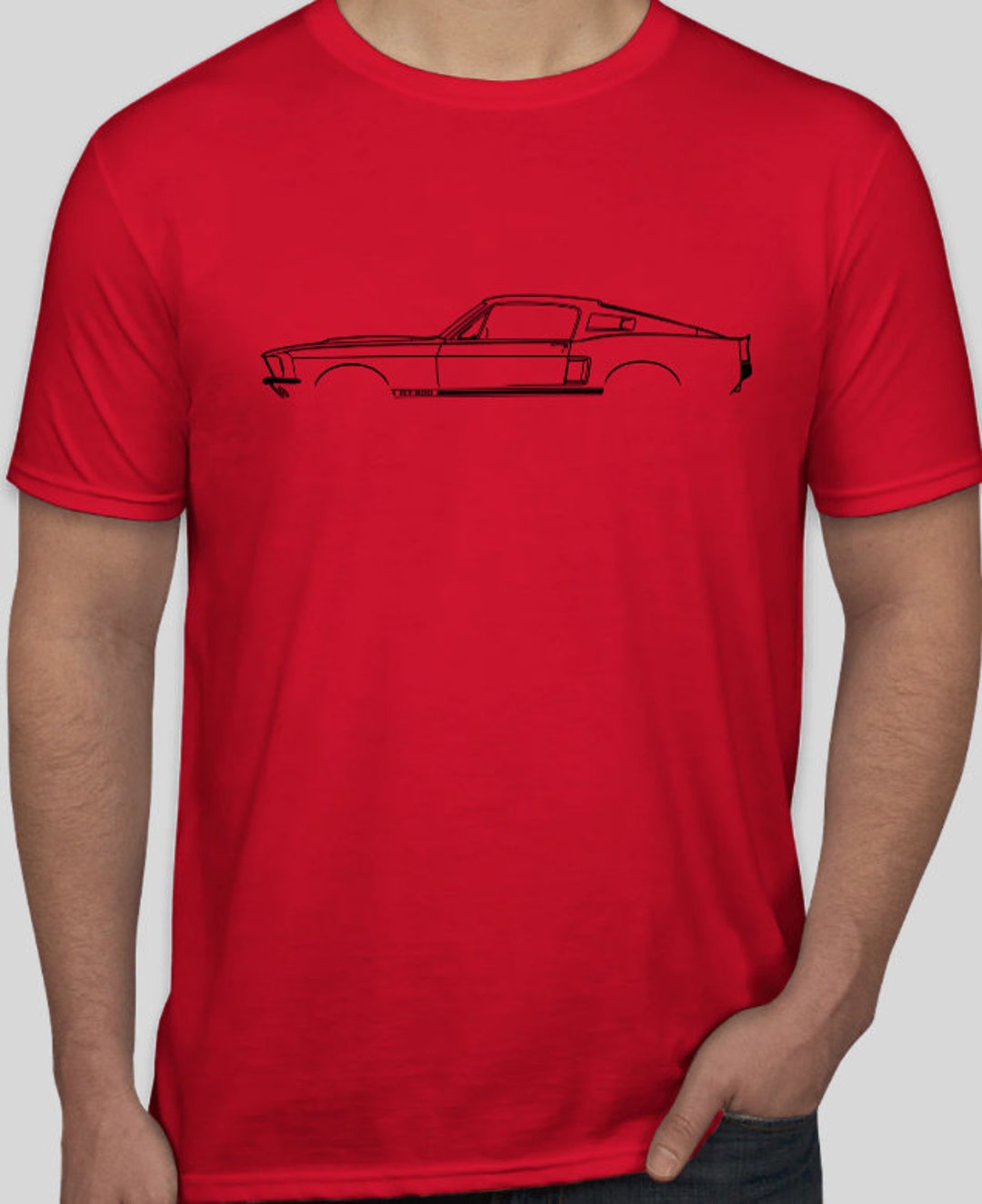 1st Generation Mustang Fastback Silhouette T Shirt -CHOOSE Your COLOR ...