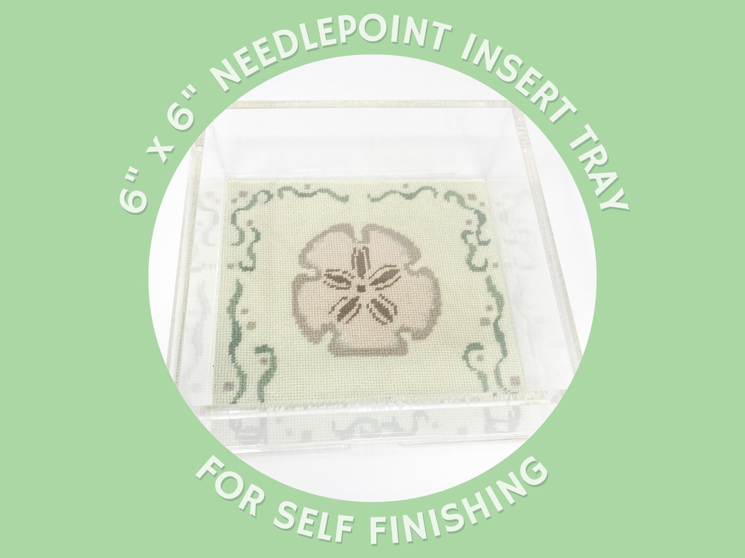 6x6 Needlepoint Acrylic Insert Tray Self-finishing - Etsy