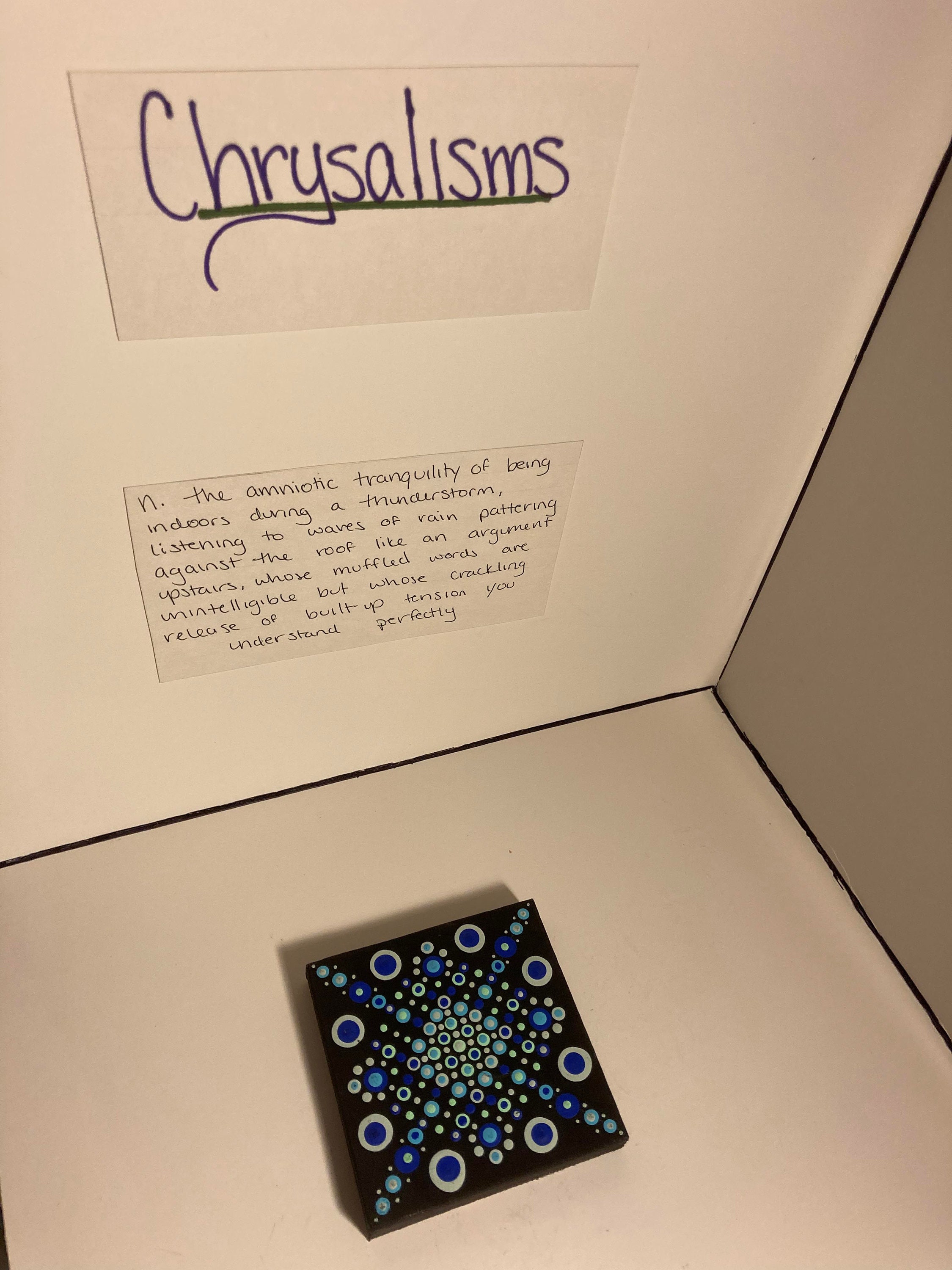 JORDAN Hand Painted Dot Mandala Mini Canvas - Etsy