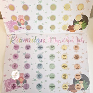 Ramadan Good Deeds Chart, Ramadan Activity Calender, Kids Ramadan ...