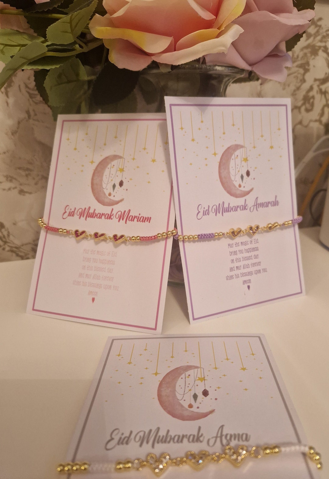 Eid Mubarak Girls Bracelets, Eid Favours, Eid Gifts Personalised - Etsy