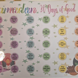 Ramadan Good Deeds Chart, Ramadan Activity Calender, Kids Ramadan ...
