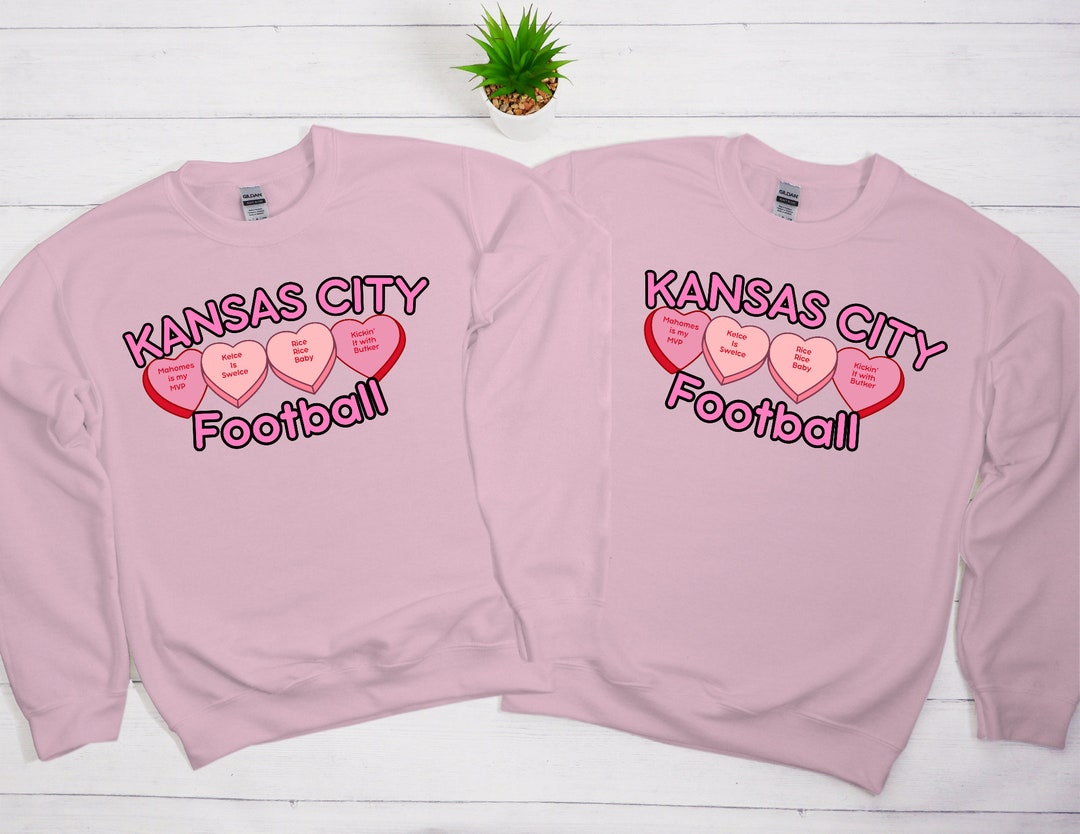 Kansas City Chiefs Valentines Day Sweatshirt|gift for the Girls|travis ...