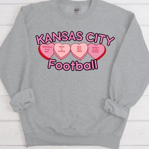 Kansas City Chiefs Valentines Day Sweatshirt|gift for the Girls|travis ...