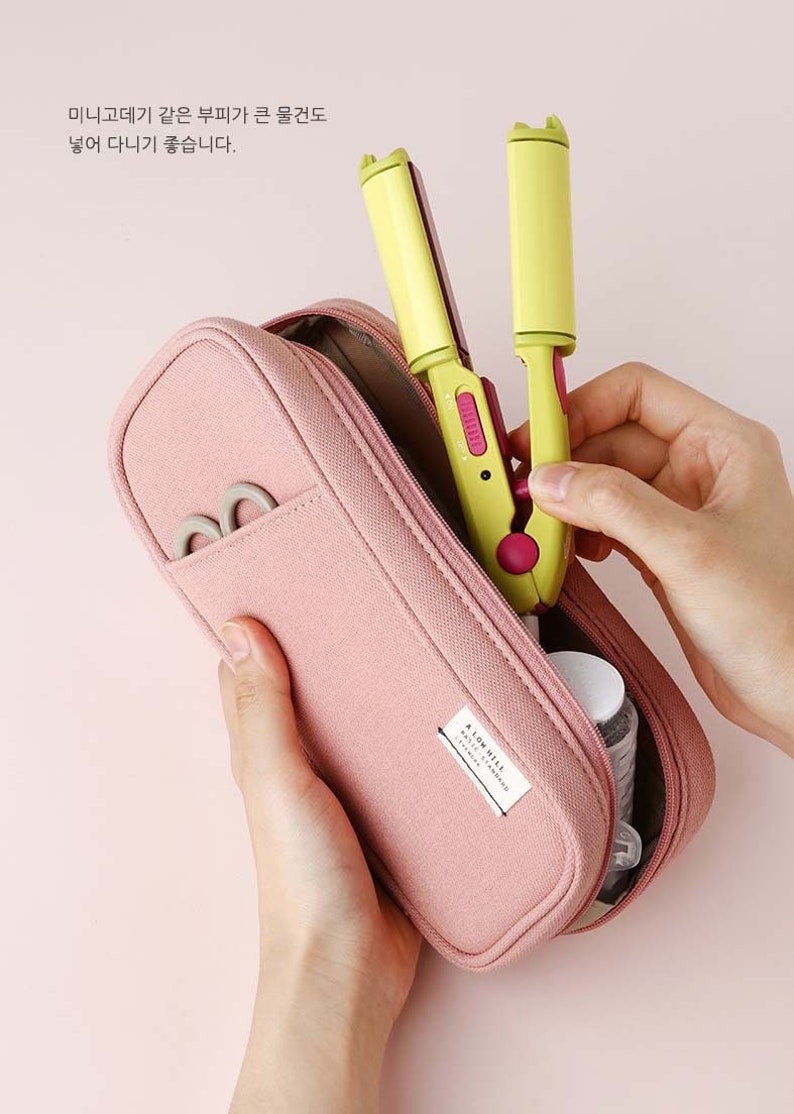 Cotton Pencil Case 5 Pastel Colors Spacious Pen Case - Etsy