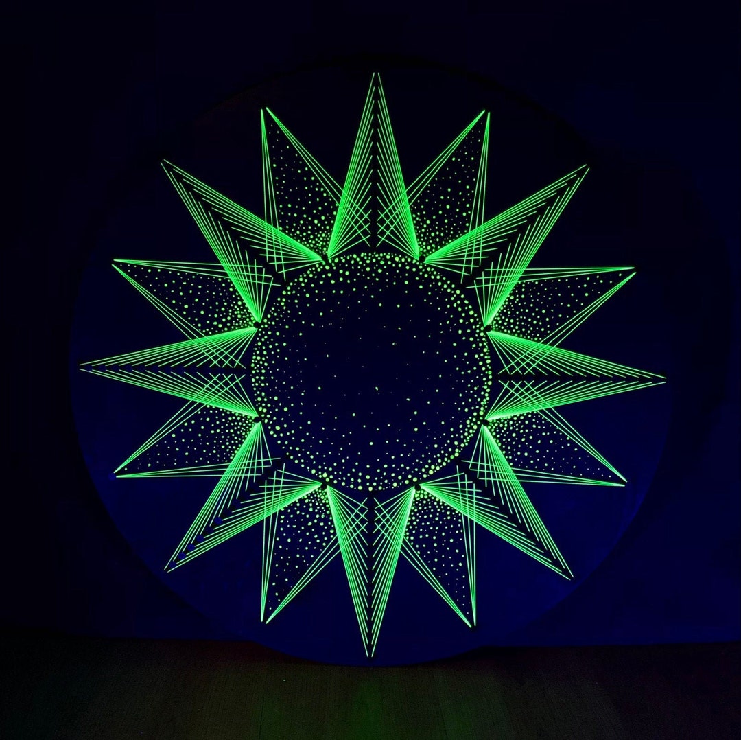 Lost in Space | Uv Reactive String Art - Etsy