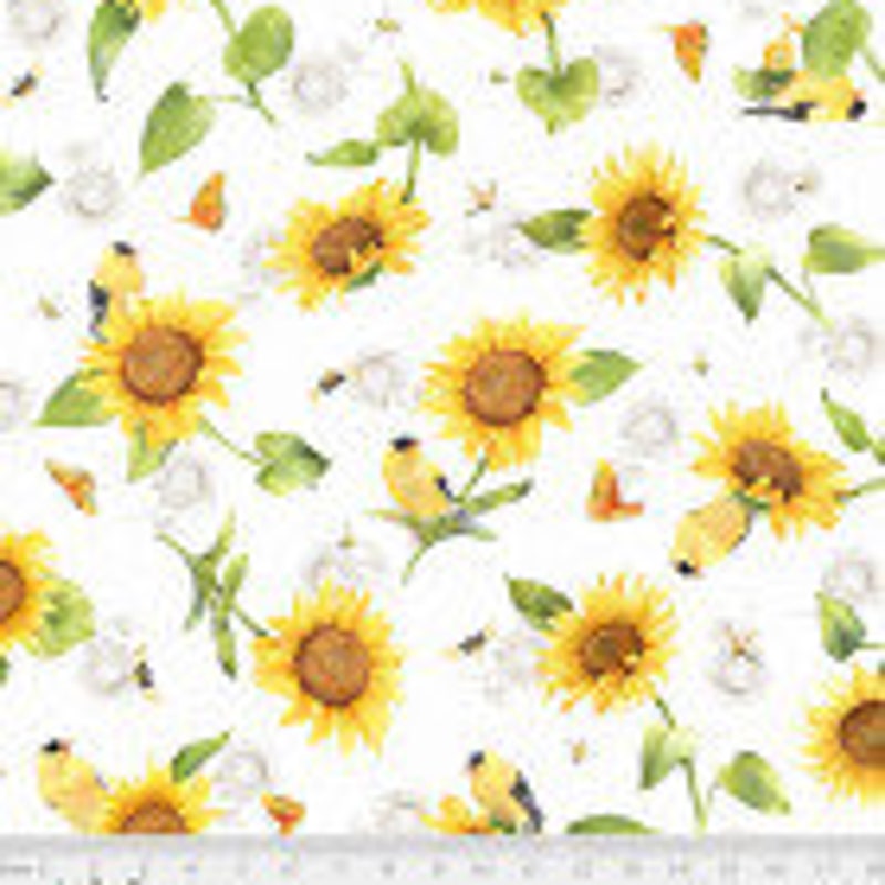 Sunflower Quilt Fabric - Etsy
