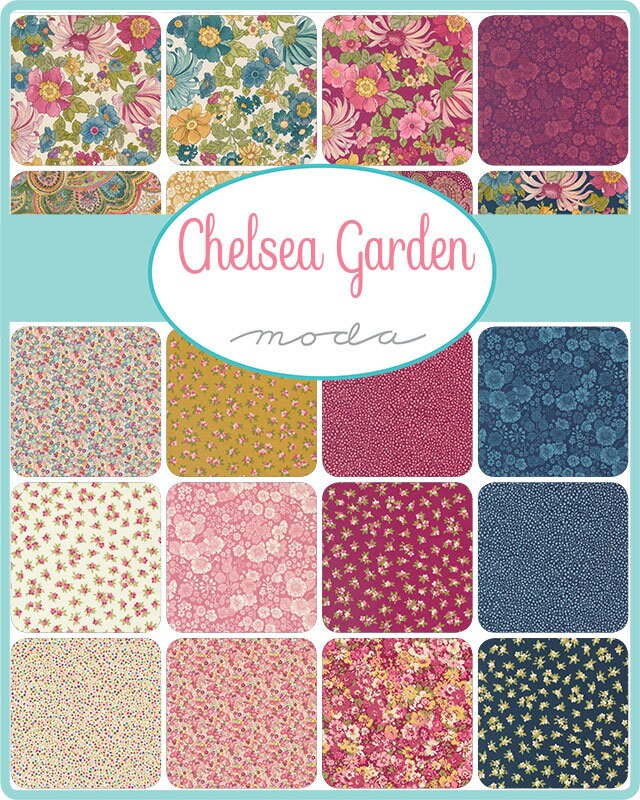 Moda - CHELSEA'S GARDEN - Quilt Fabric-by-the-1/2 Yard by MODA 33748 13 ...