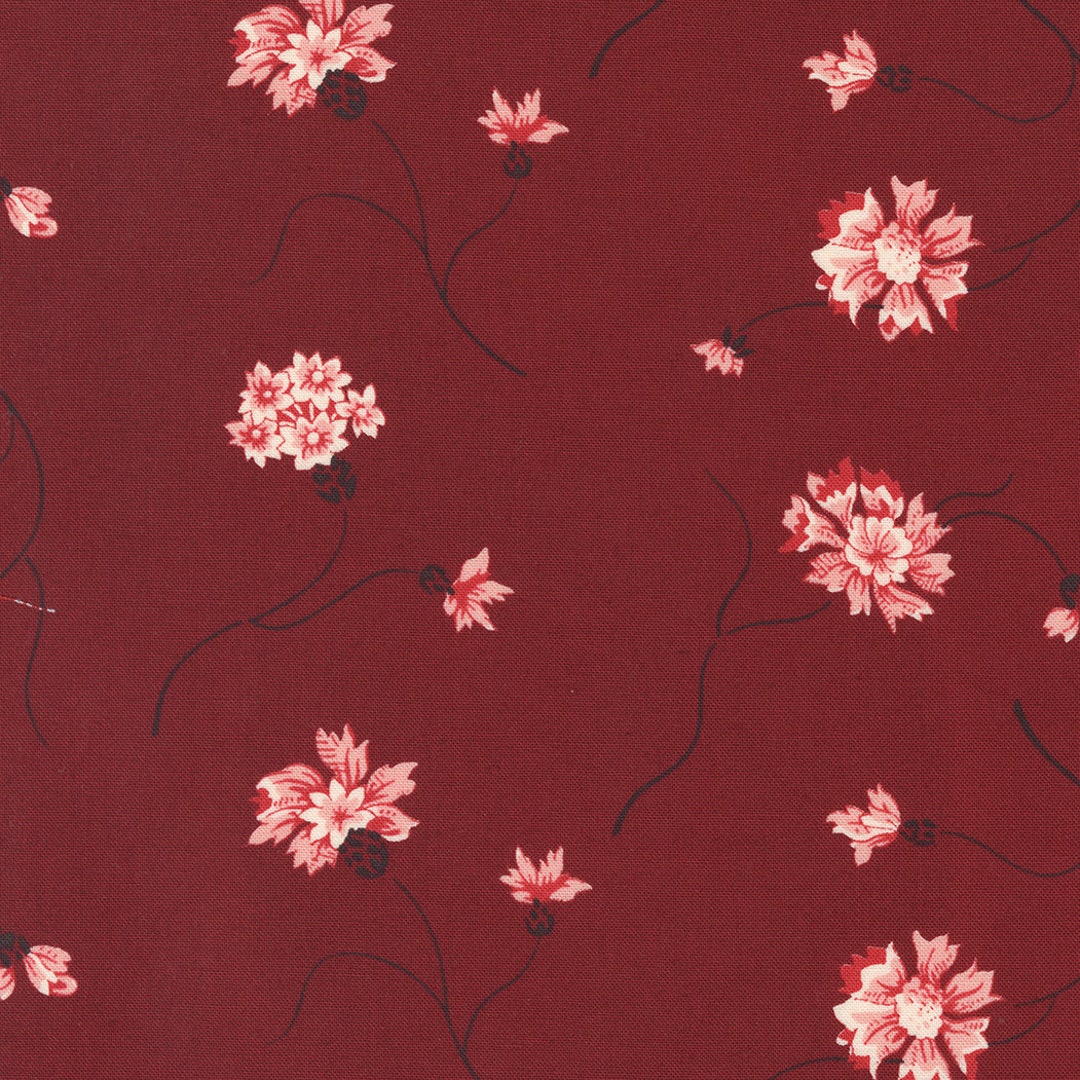 Moda Fabrics - RED WHITE GATHERINGS- Quilt Fabric-by-the-1/2 Yard by ...