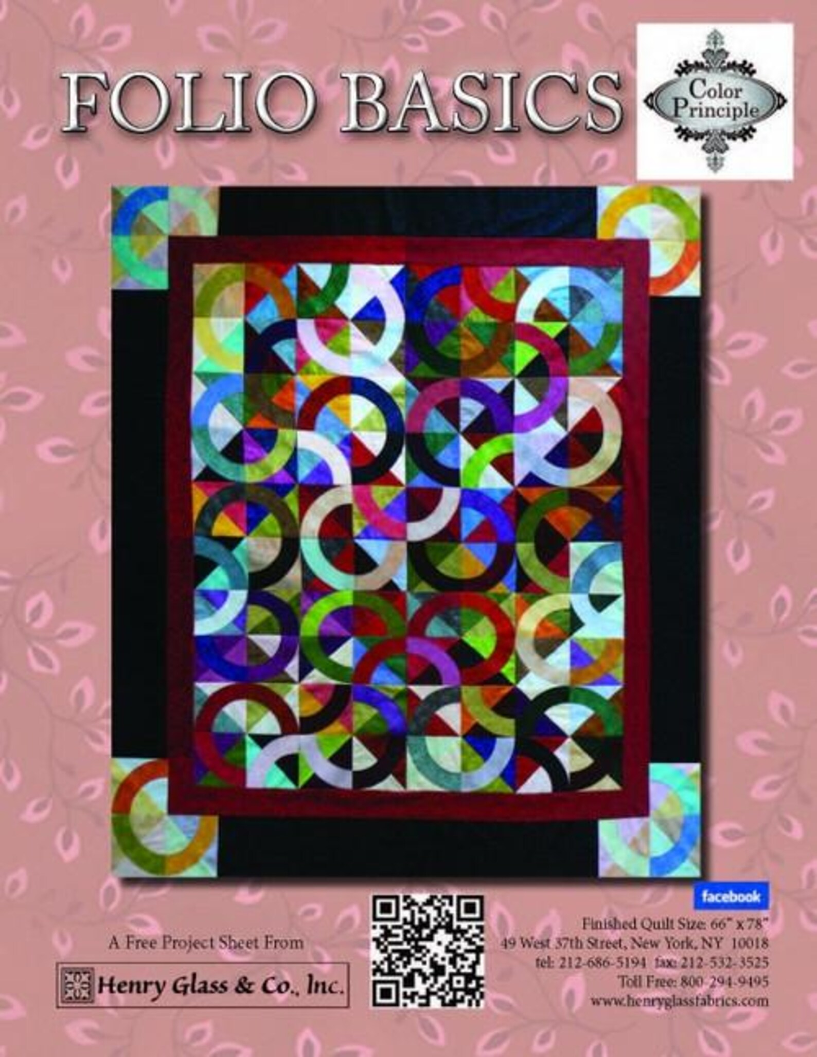 Henry Glass FOLIO -by-the-1/2 Yard by Color Principle 7755 36 Multiple ...