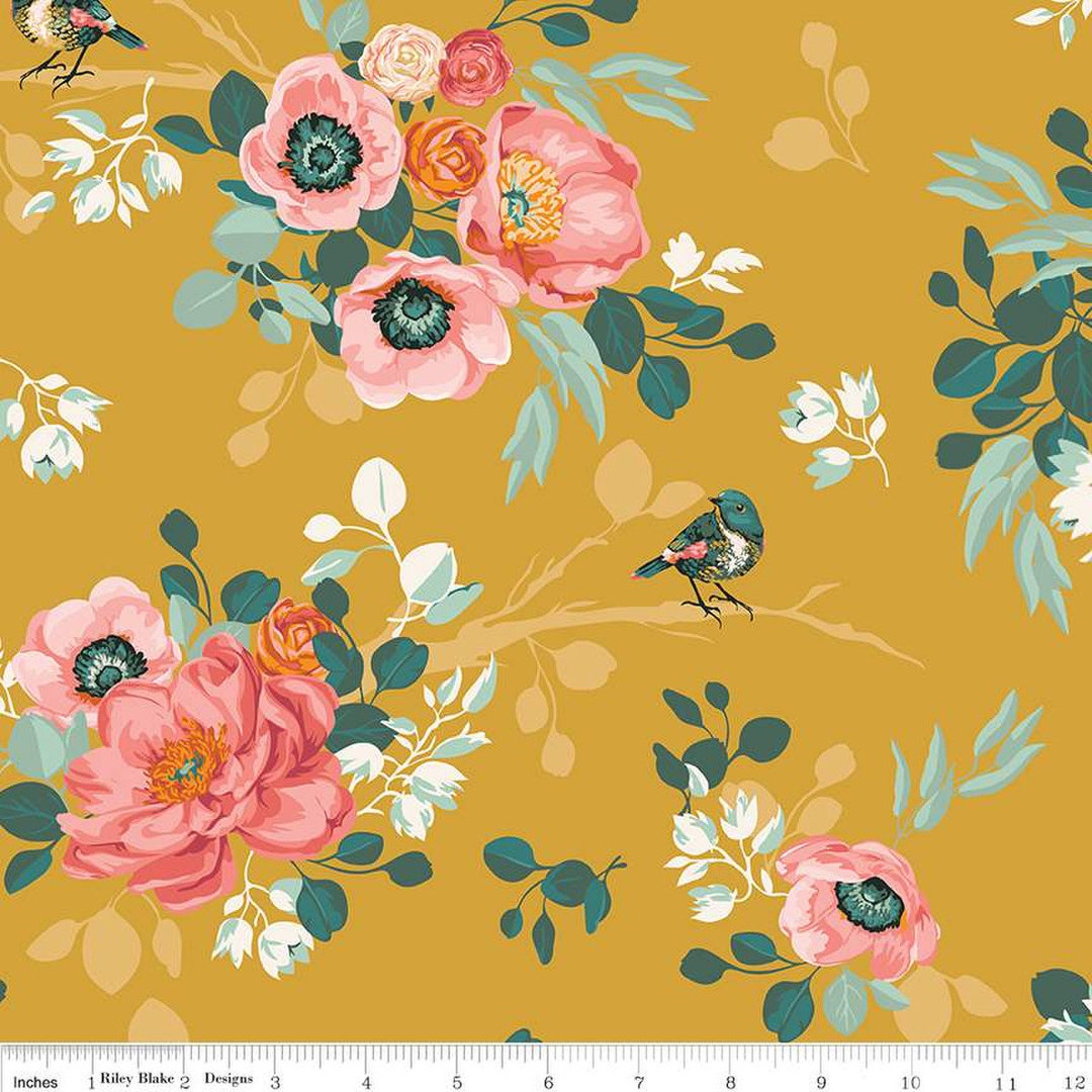 Riley Blake PORCH SWING Quilt Fabric-by-the-1/2 Yard by Ashley Collette ...