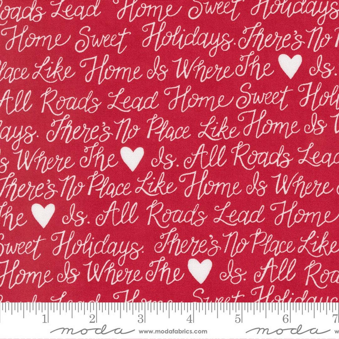 Moda - HOLIDAYS at HOME - Quilt Fabric-by-the-1/2 Yard by Deb Strain ...