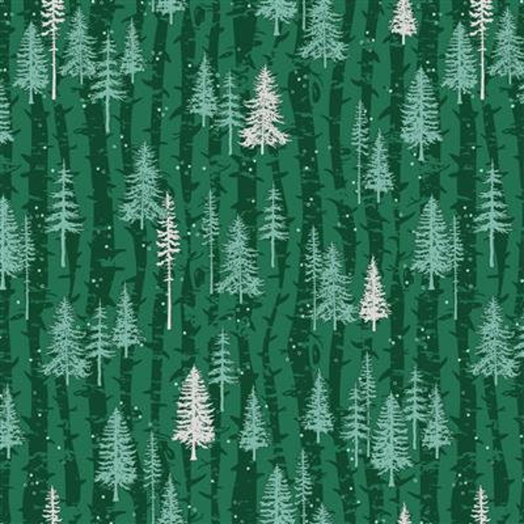 Clothworks Fabrics - SCANDINAVIAN WINTER BOREALFOREST - Quilt Fabric-by ...