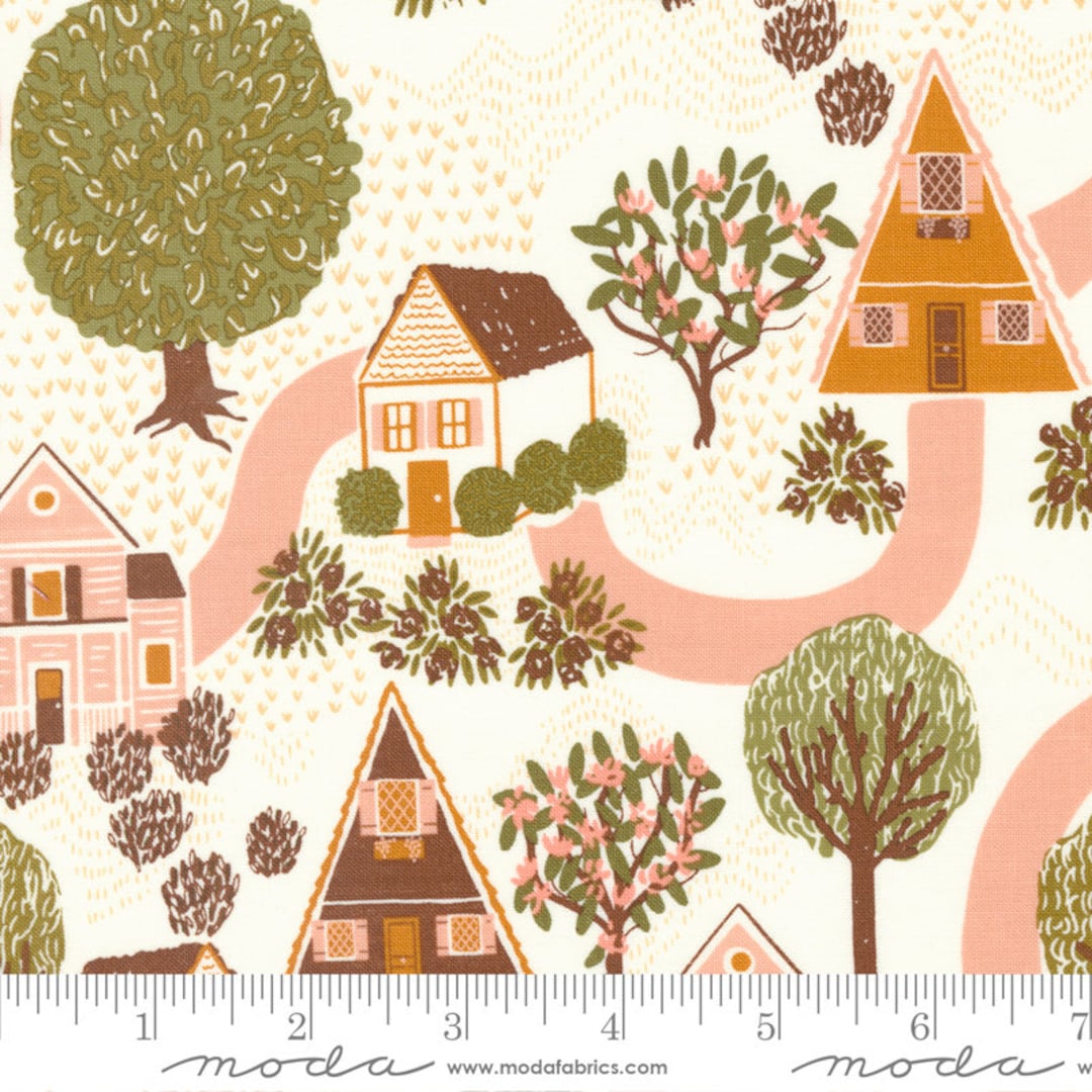 Moda - QUAINT COTTAGE - Fabric-by-the-1/2 Yard by Gingiber 48370 11 ...