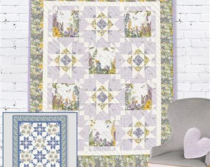 Clothworks Fabrics - BLUE MEADOW - Quilt Fabric-by-the-1/2yard Y3934-34 ...