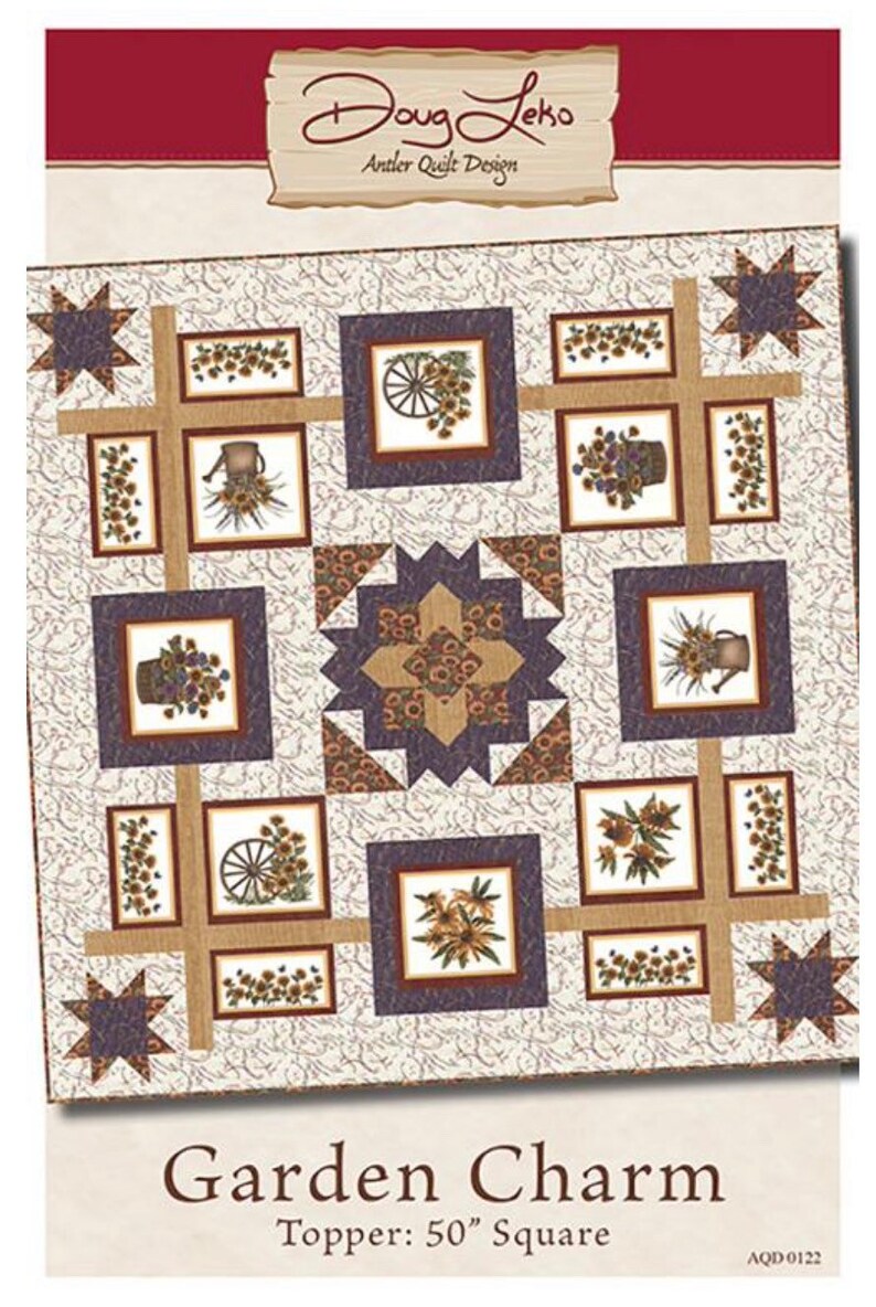 Moda Fabrics GARDEN CHARM Quilt Pattern by Doug Leko AQD0122 - Etsy
